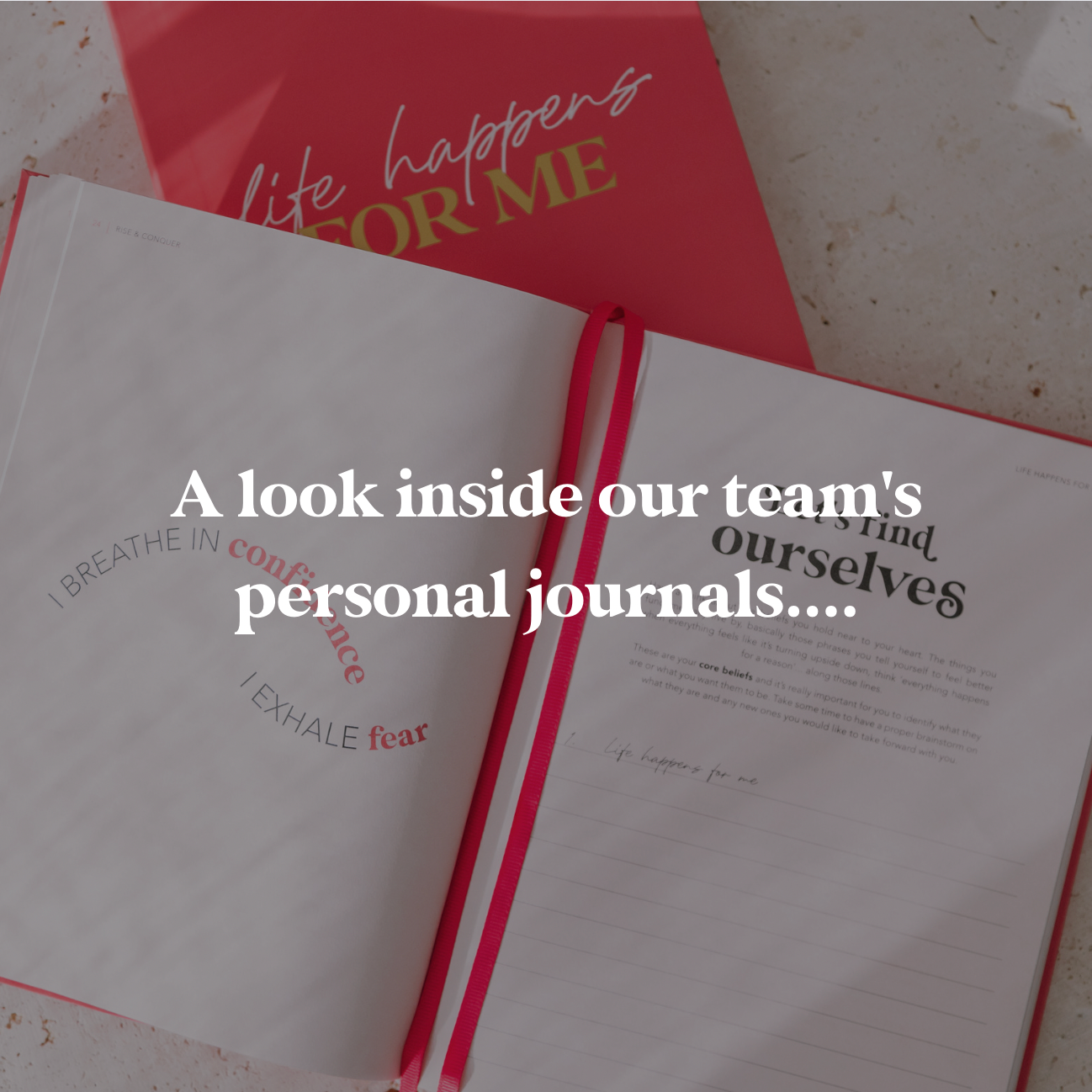 A look inside our team's personal journals... – Rise and Conquer