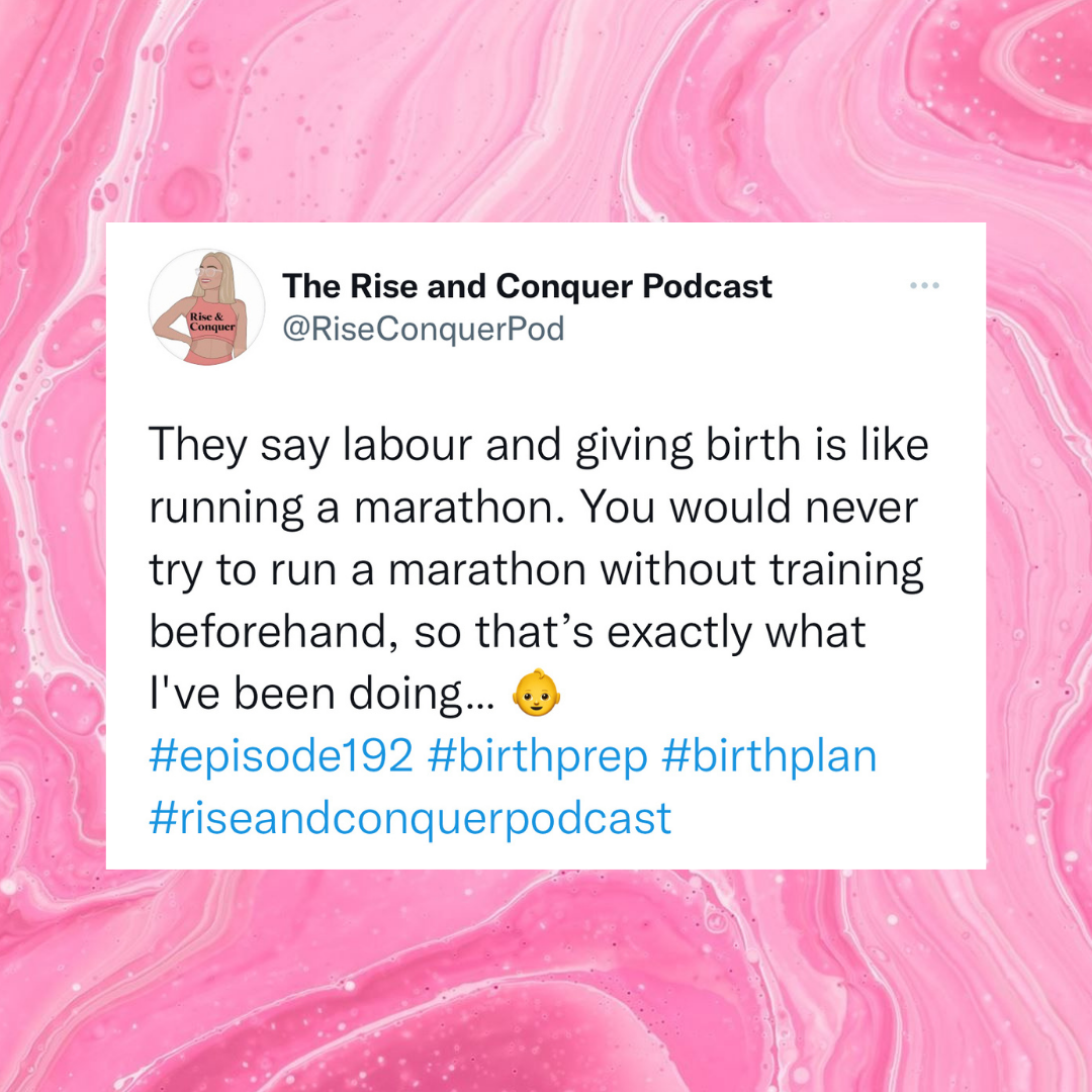 Birth plan & birth prep 👶 – Rise and Conquer
