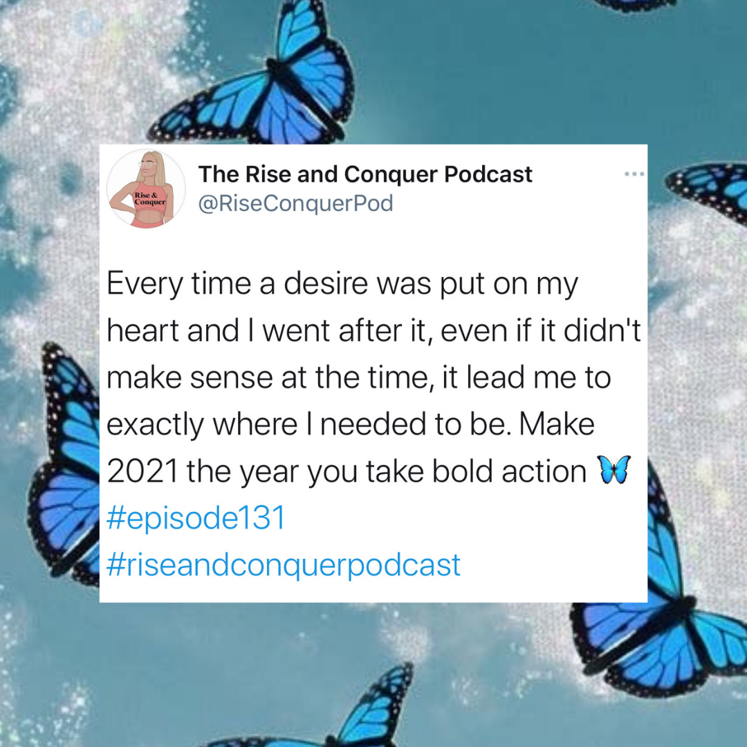 How are you taking bold action in 2021?! Stop waiting GF 🦋 – Rise and ...